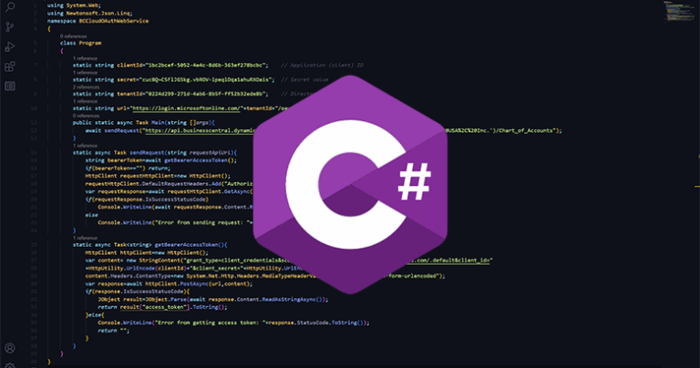 C# Program to Call Web Services with OAuth 2.0 Authentication in BC ...