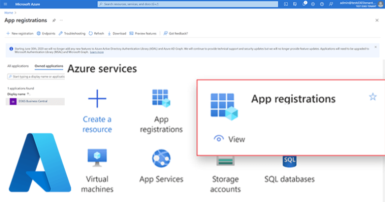How to Register Business Central App with API Permissions in Azure Portal - NAVUSER